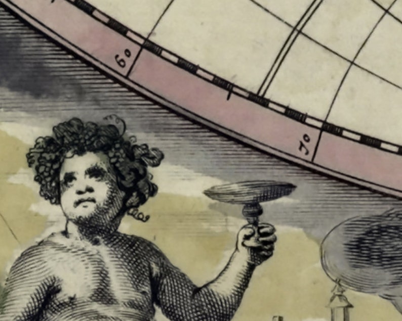 World Map From 1668 is a Perfect Christmas Gift - Etsy