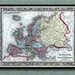 Map of Europe From 1863 is a Perfect Christmas Gift - Etsy