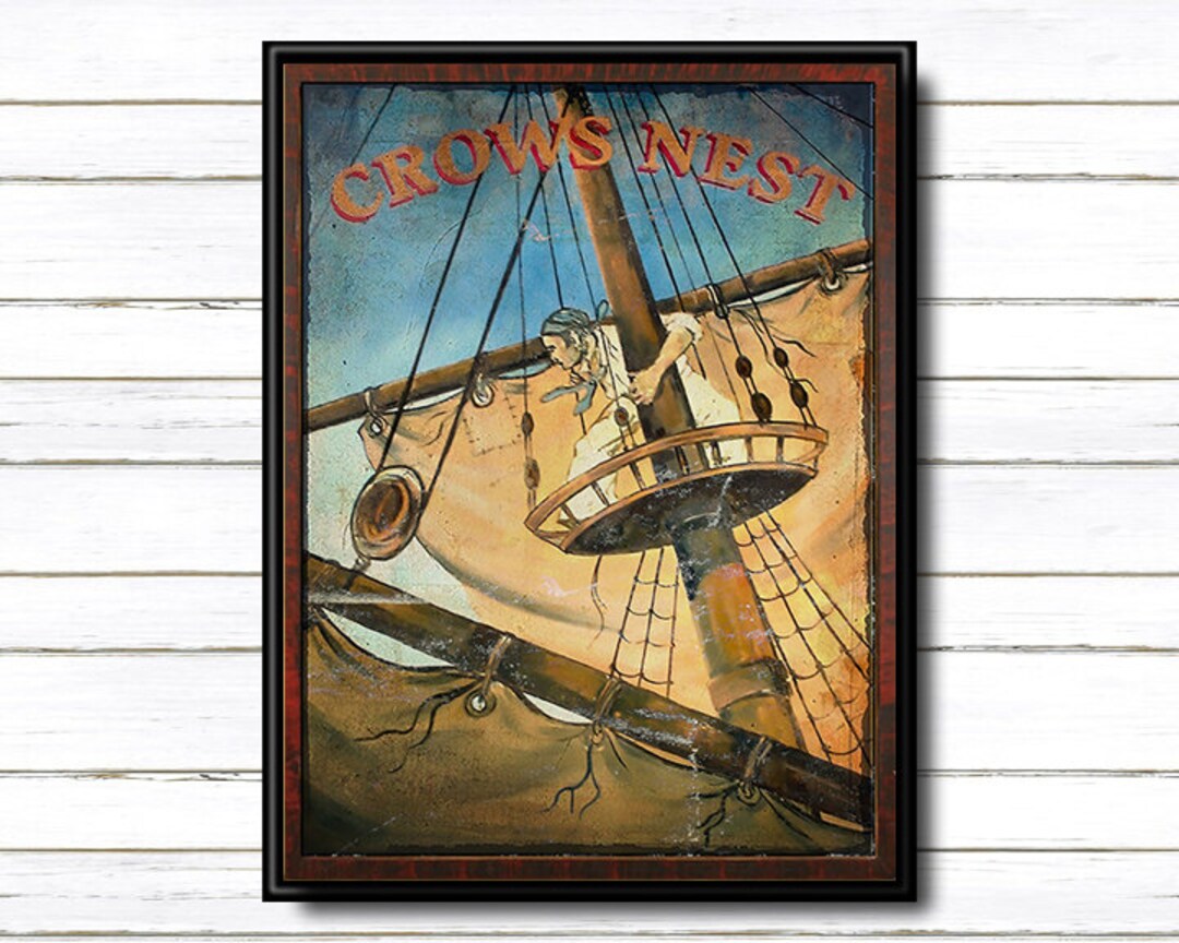 Old English Pub Signs Poster of the Crow's Nest - Etsy