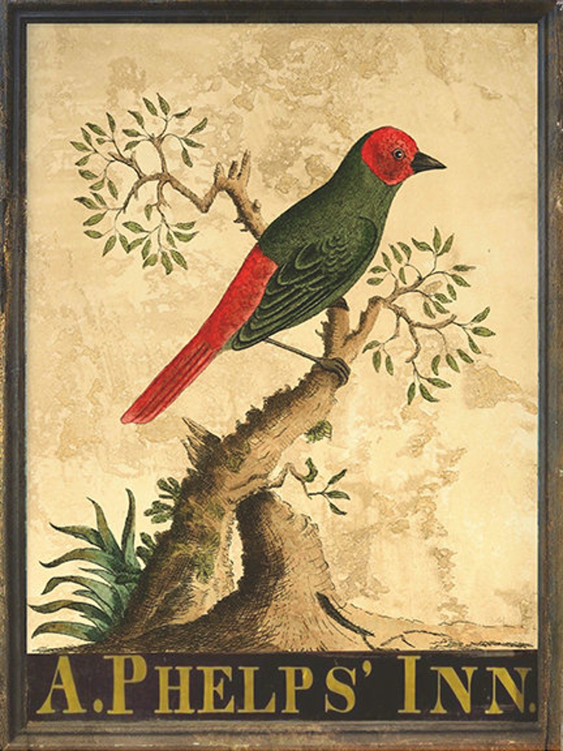 Old English Pub Signs Poster A. Phelps Inn | Etsy