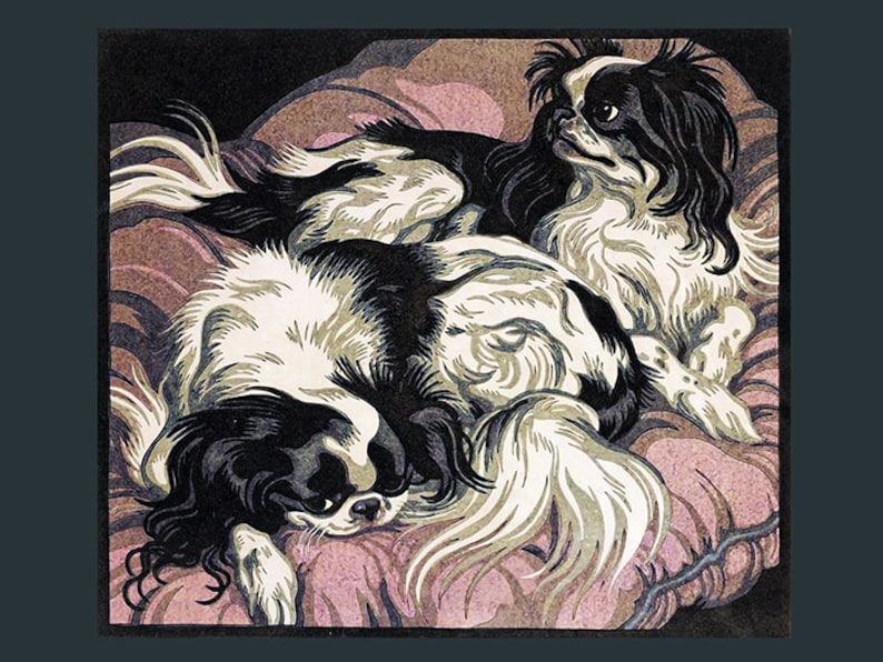 Pet Block Prints of Cats Dogs Tropical Fish and Guinea Pigs. | Etsy