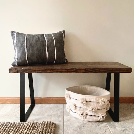 Handmade Entryway Bench Rustic Country Farmhouse Real | Etsy