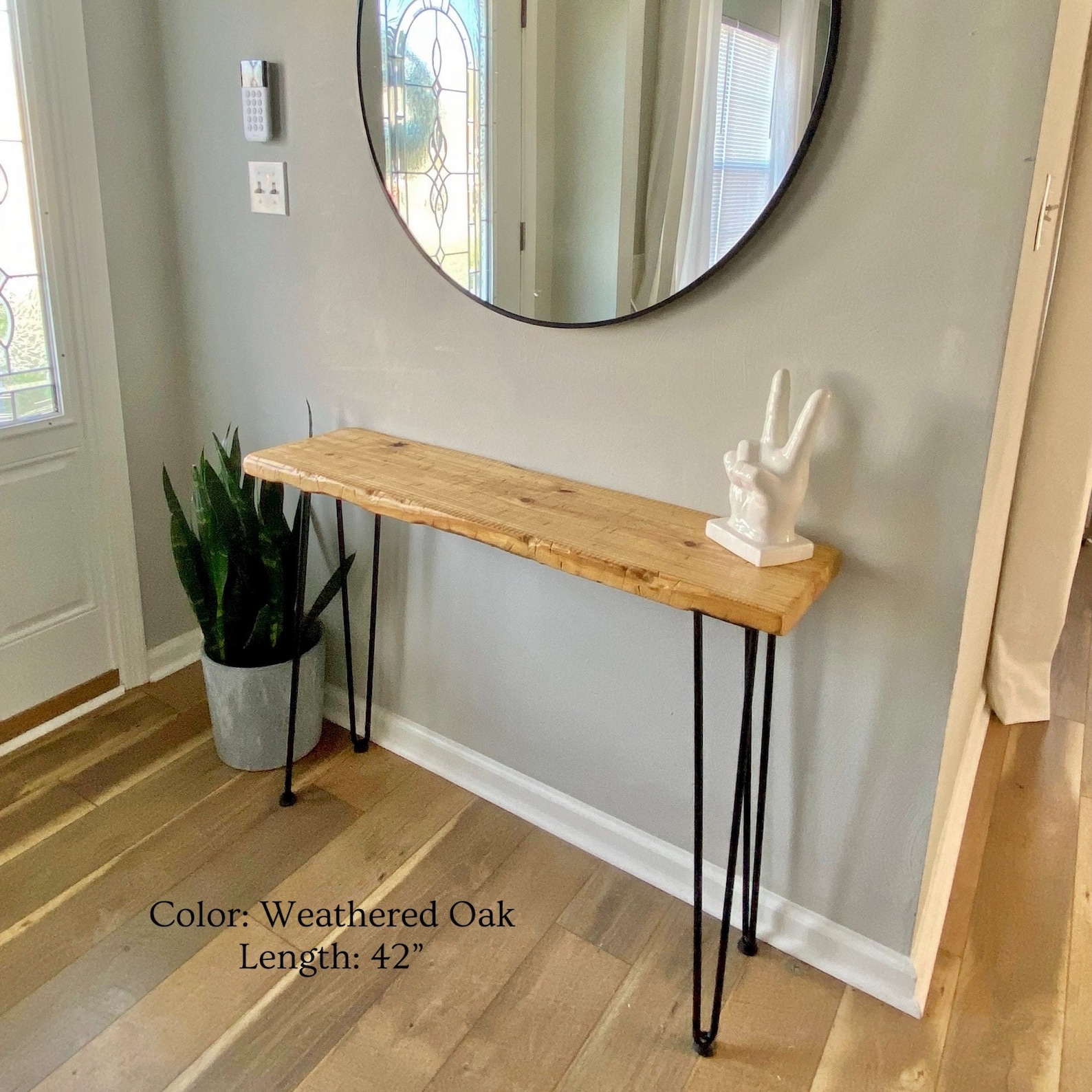 Handmade Entryway Console Table Rustic Country Farmhouse Real - Etsy