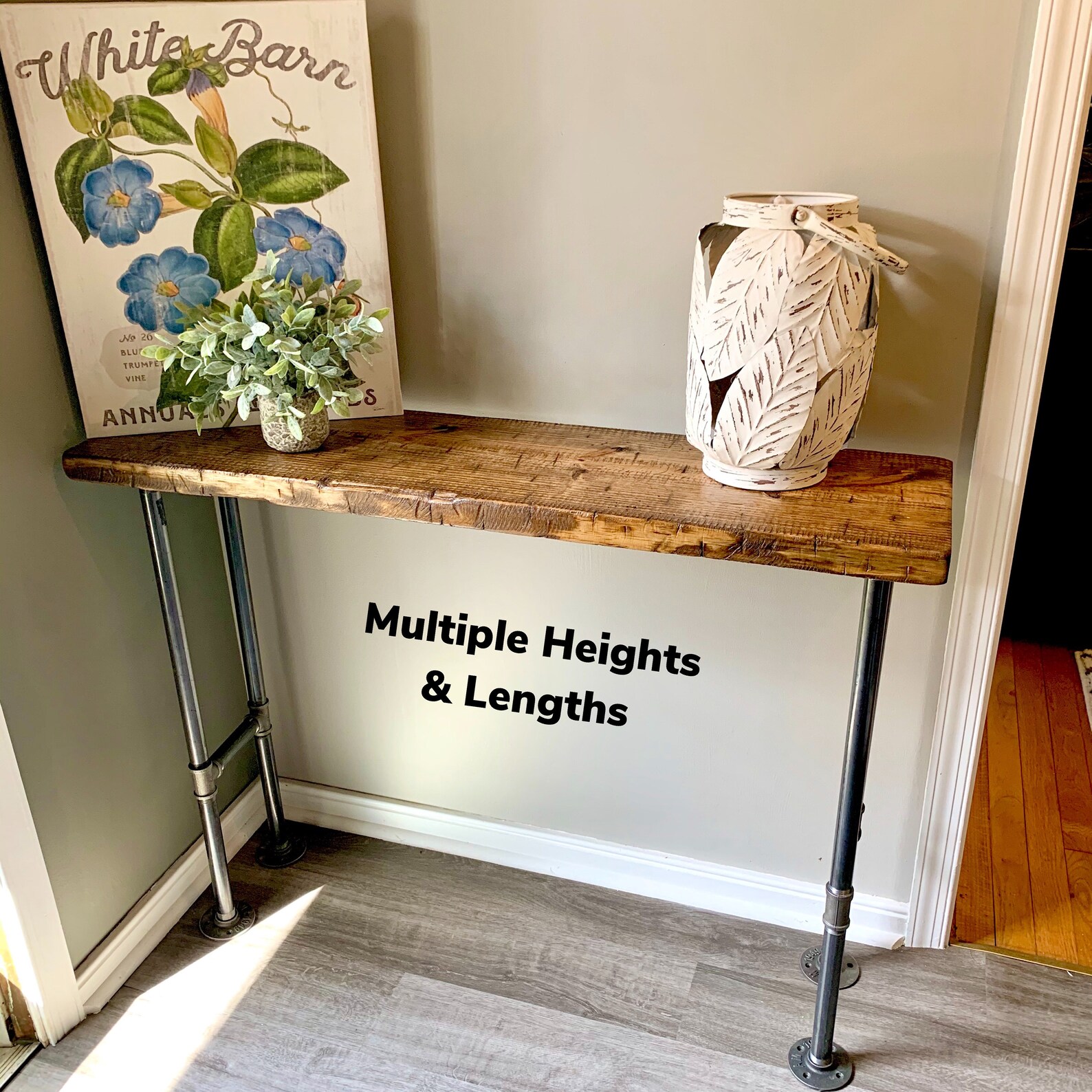 Handmade Entryway Console Table Rustic Country Farmhouse Real - Etsy