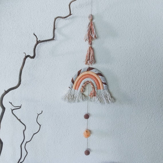 Rainbow Macrame Rainbow Macrame Rainbow Garland Nursery | Etsy