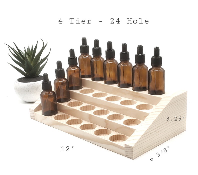 Modern 1 Oz (30ml) Tiered Glass Bottle Displays - Multiple Sizes - for ...