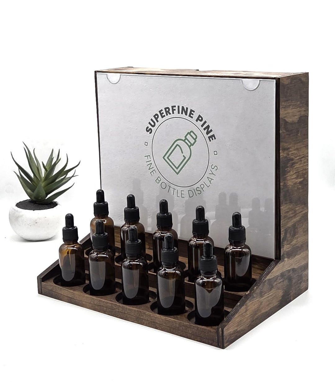 Customizable Product Display With Sign Holder and Rear Storage - Etsy