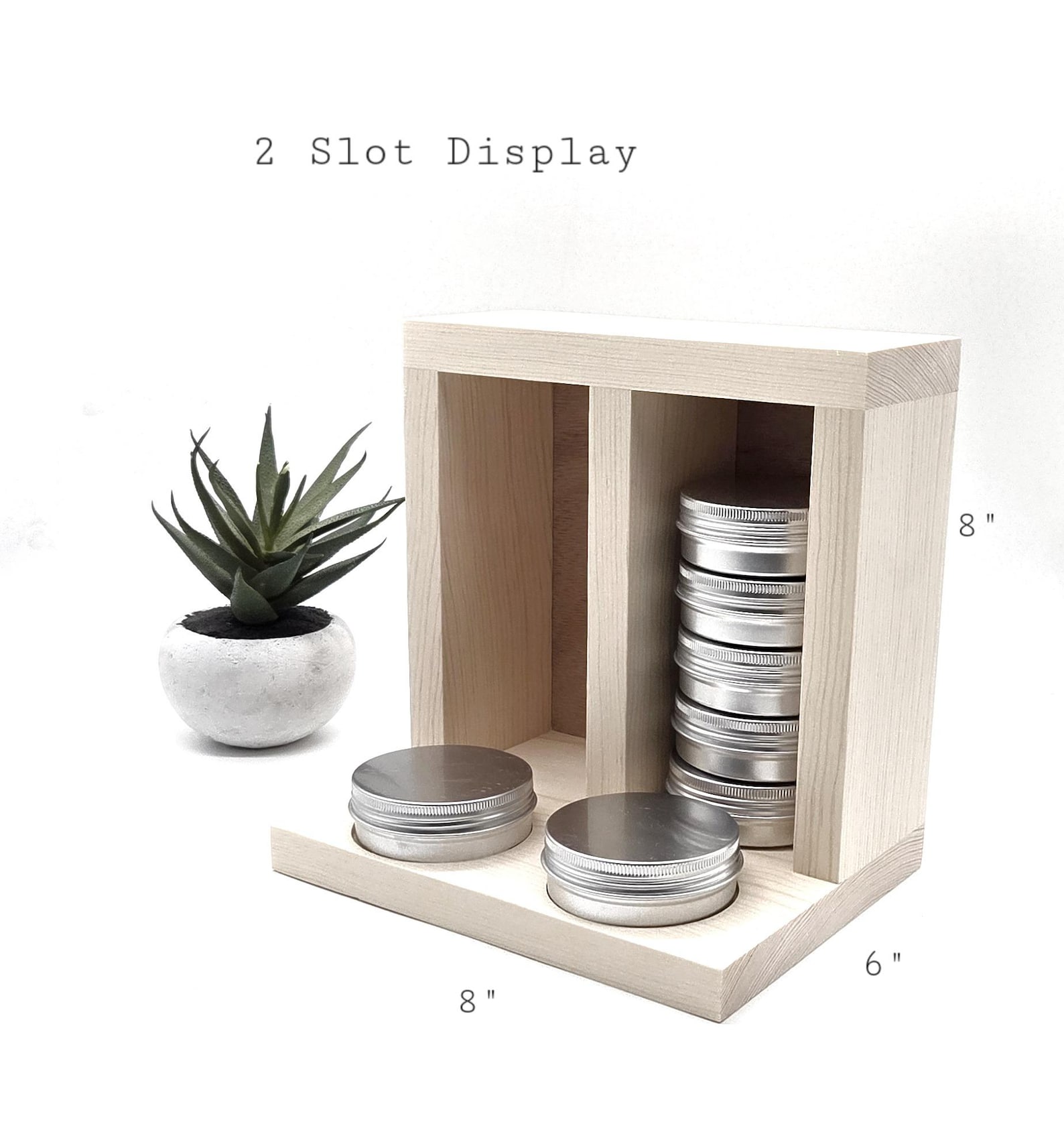2 Oz Balm Tin Displays - Multiple Sizes - Engraved Backing Option - Etsy