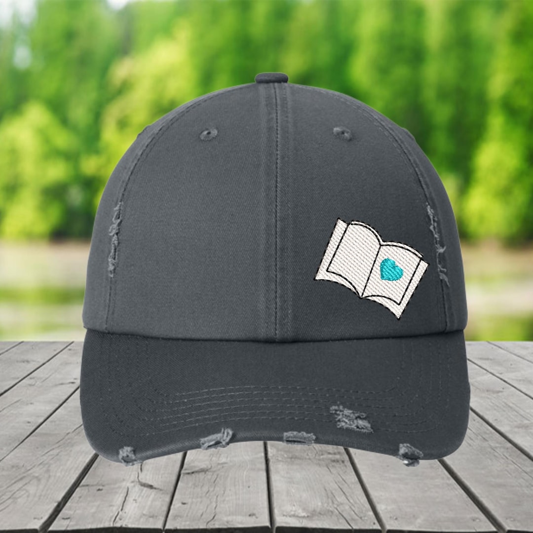 Book Heart Hat,book Lover Hat, Book Club Hat, Book Lover Gift,bookish ...