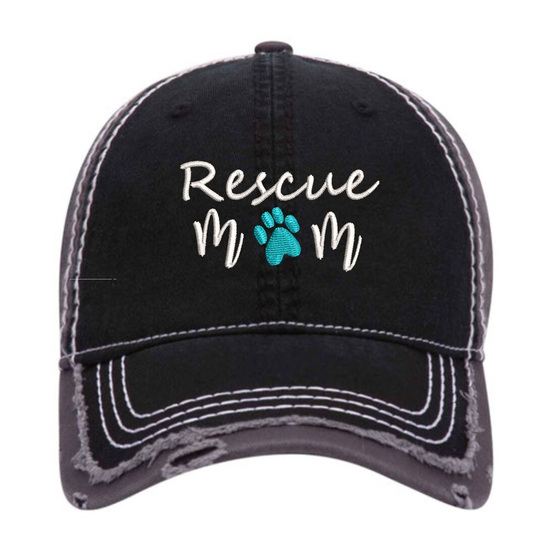 Rescue Mom Hat, Dog Rescue Hat, Cat Rescue Hat, Animal Rescue Hat ...