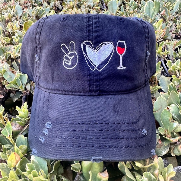 Peace Love Wine - Etsy