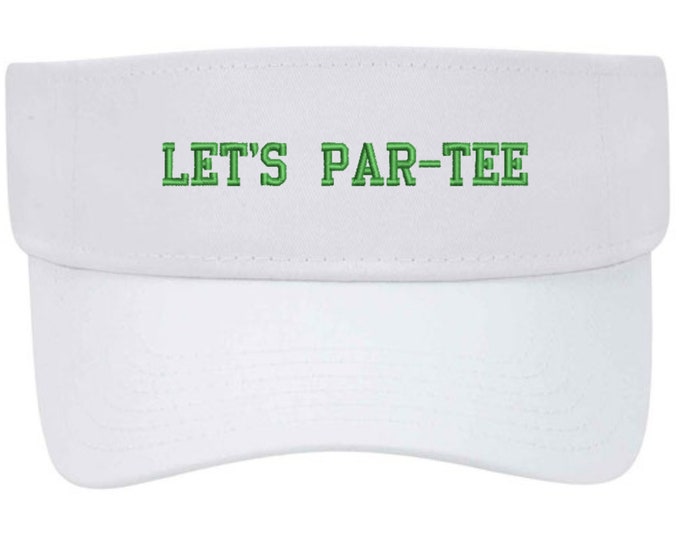 Let's Par-tee Hat Golf Party Hats Golf Themed Party Bar Golf Attire ...