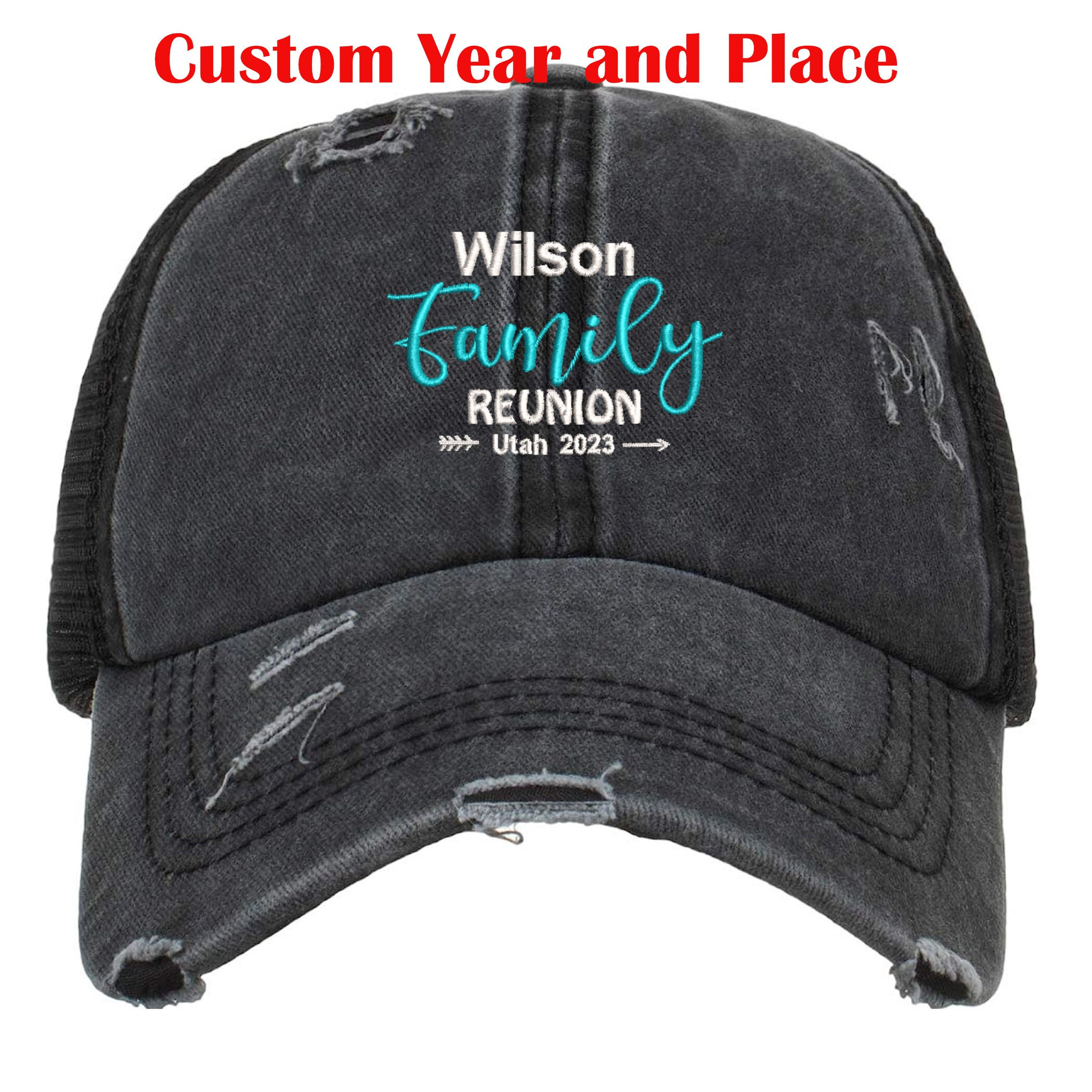 Embroidered Family Reunion Baseball Hat: Personalized Keepsake - Etsy