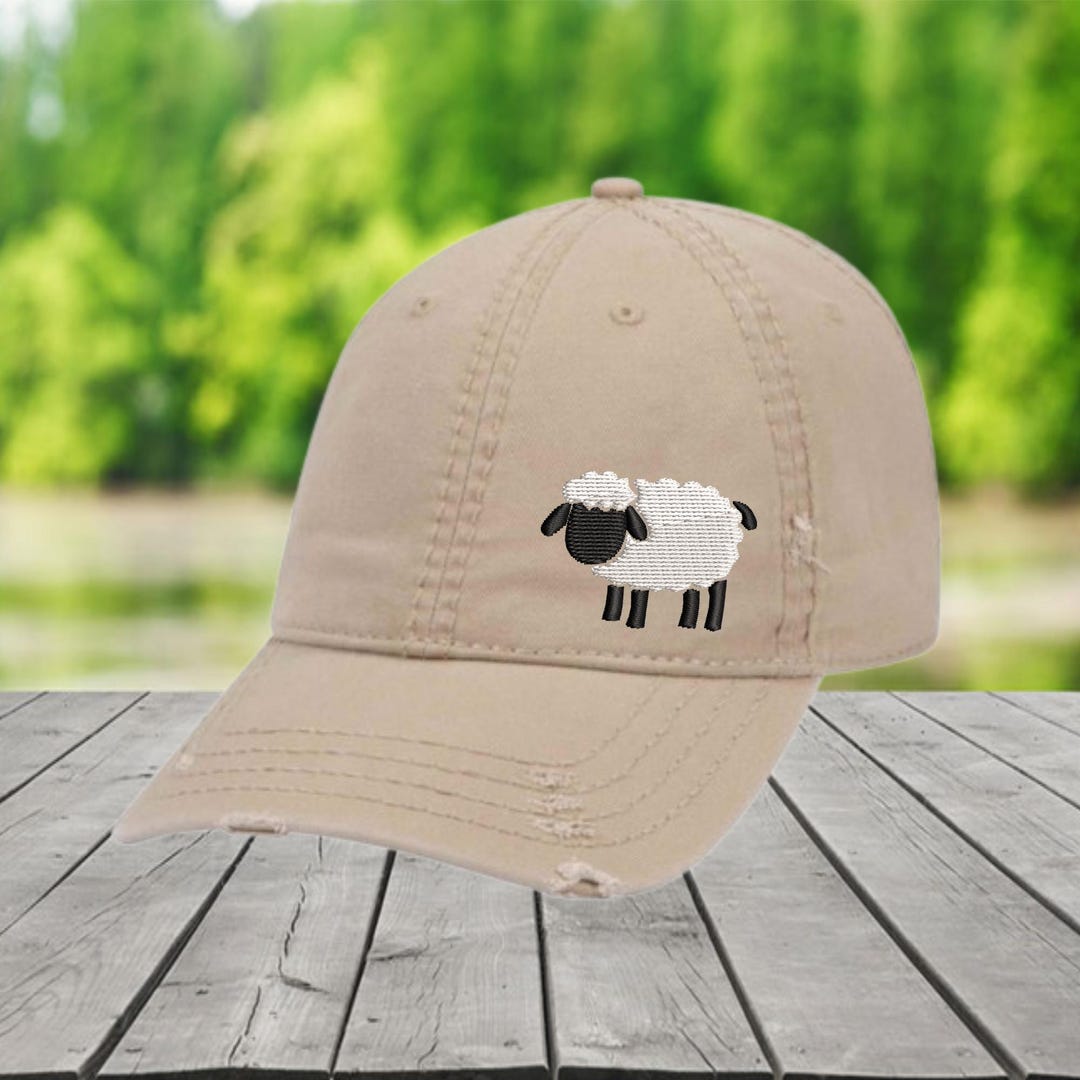 Sheep Embroidered Hat, Sheep Cap, Sheep Lover Hat, Farm Animal Hat ...