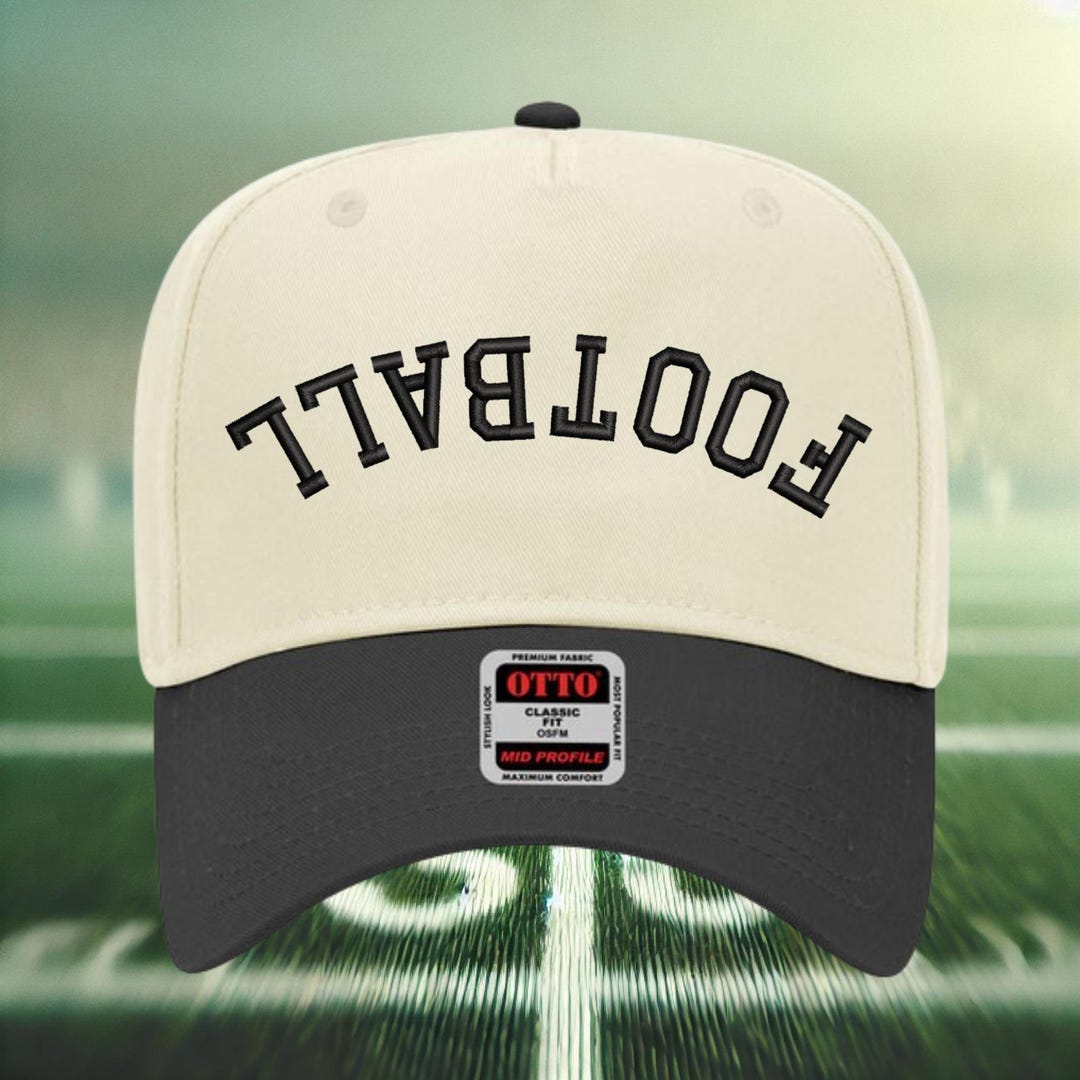 Upside Down Football Hat: Funny Embroidered Game Day Snapback - Etsy