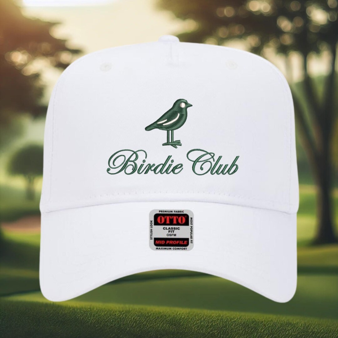 Birdie Club Golf Hat: Embroidered Country Club Cap - Etsy
