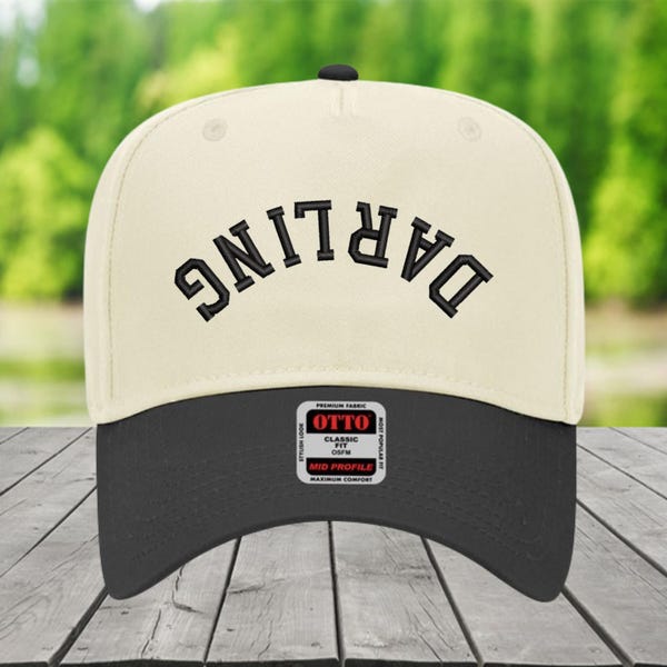 Upside Down Text Hat - Etsy