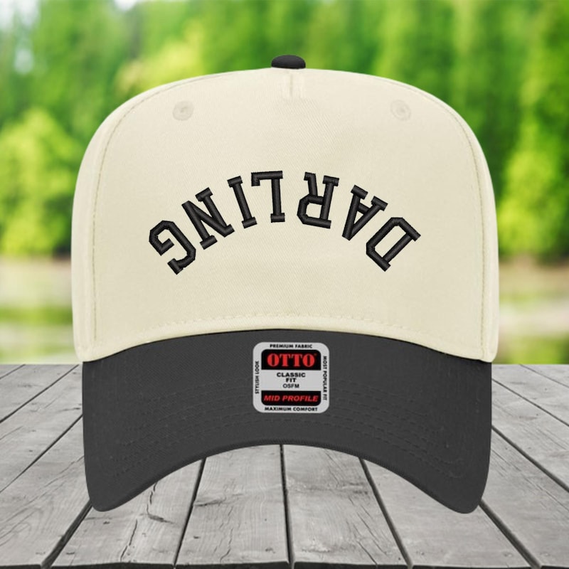 Upside Down Text Hat - Etsy