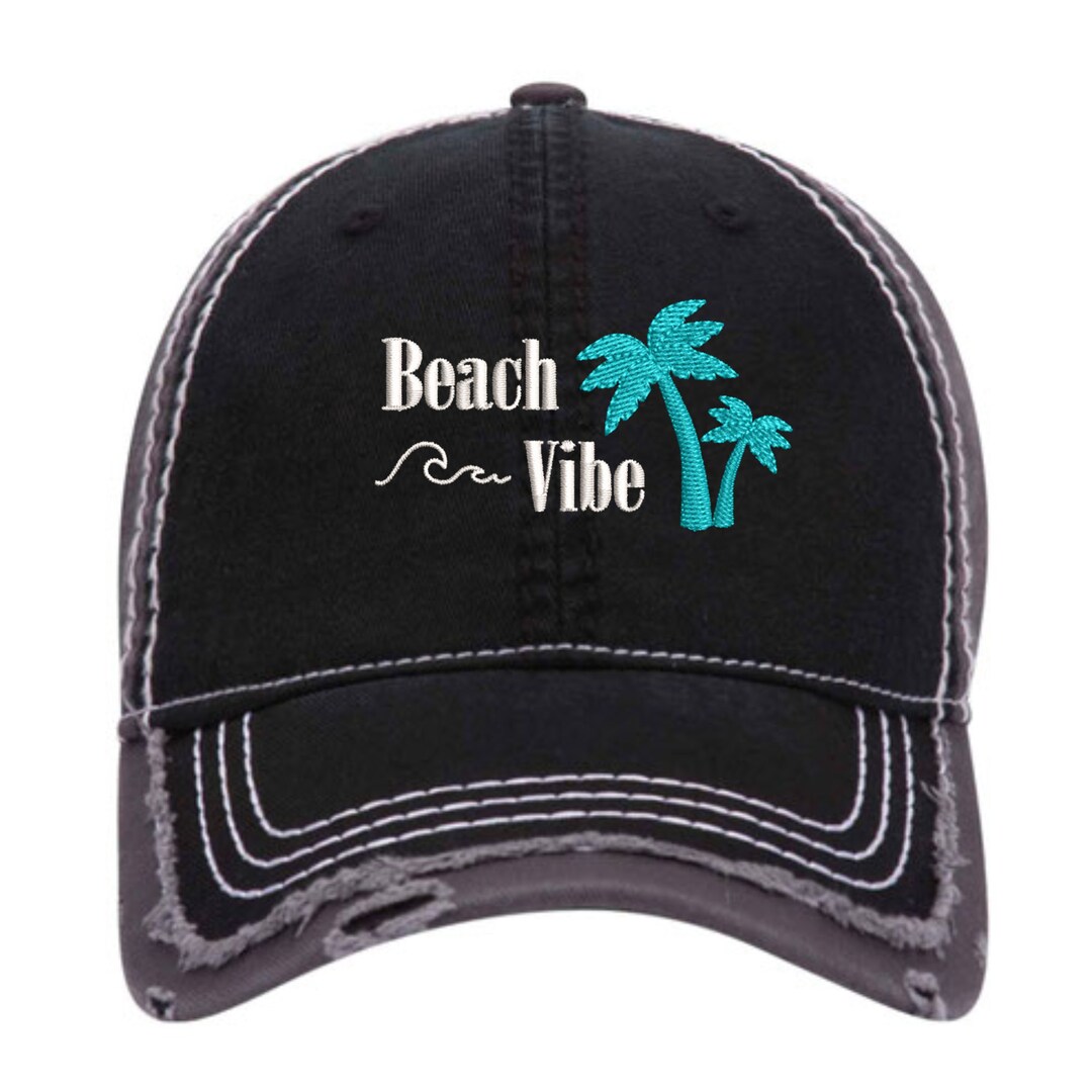 Beach Vibe Hat, Beach Trip Hat, Palm Tree Hat, Beach Hat, Summer Hat ...