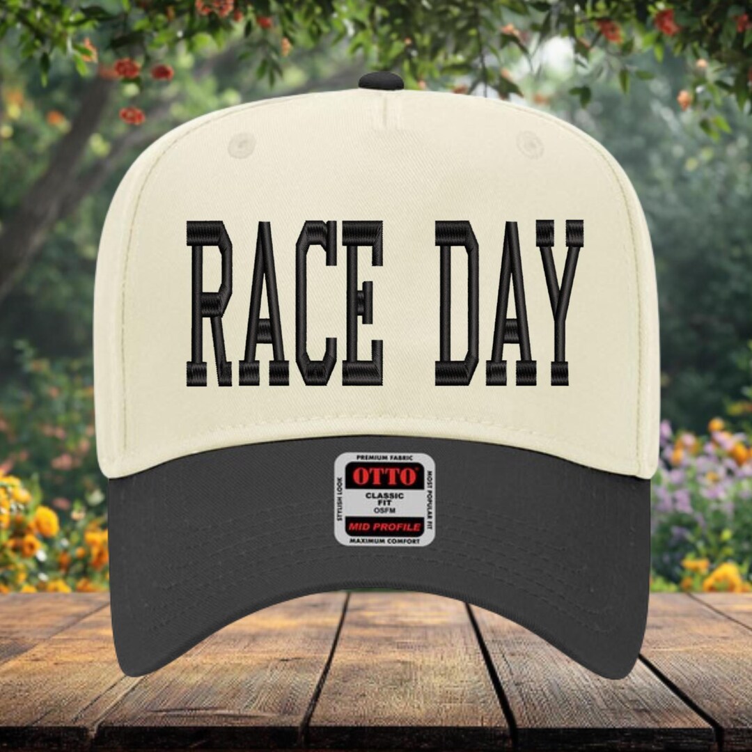 Race Day Embroidered Hat: Motorsport Fan Cap - Etsy