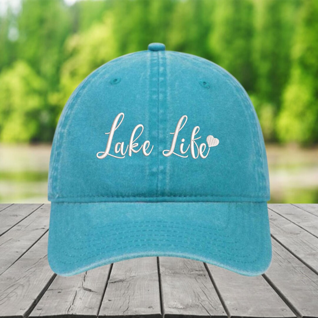 Lake Life Hat, Lake Bum, Boat Hat, Boat Gift, Lake Life Cap, Lake Trip ...