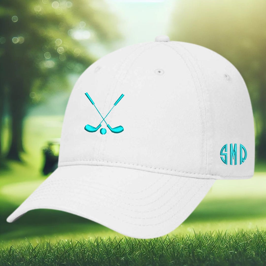 Monogrammed Golf Hat, Custom Golf Hat, Personalized Golf Hat, Gift for ...
