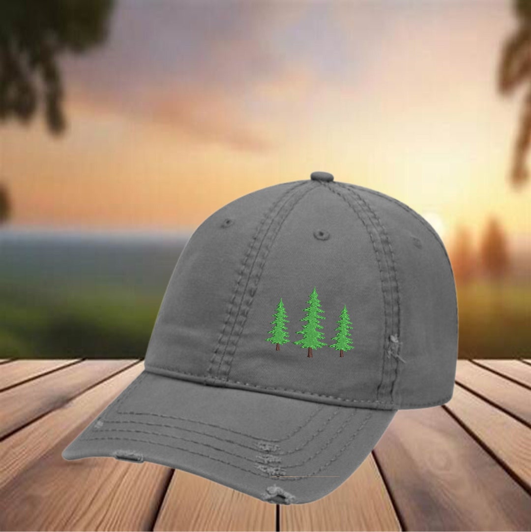 Womens Pine Tree Hat, Pinetree Hat, Evergreen Tree Hat, Hiking Hat ...