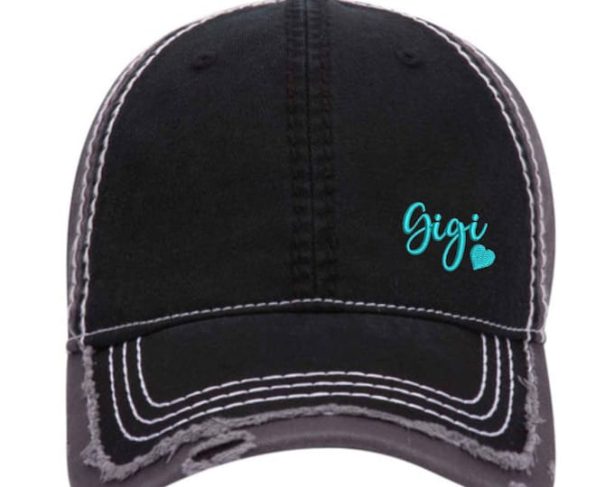 Gigi Script Hat, Grandma Hat, Gigi Baseball Cap, Mini Nana Hat, New ...