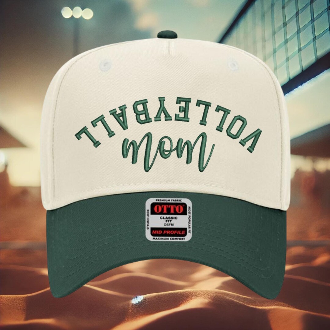 Embroidered Volleyball Mom Hat: 2 Tone Snapback for Sports Mom - Etsy