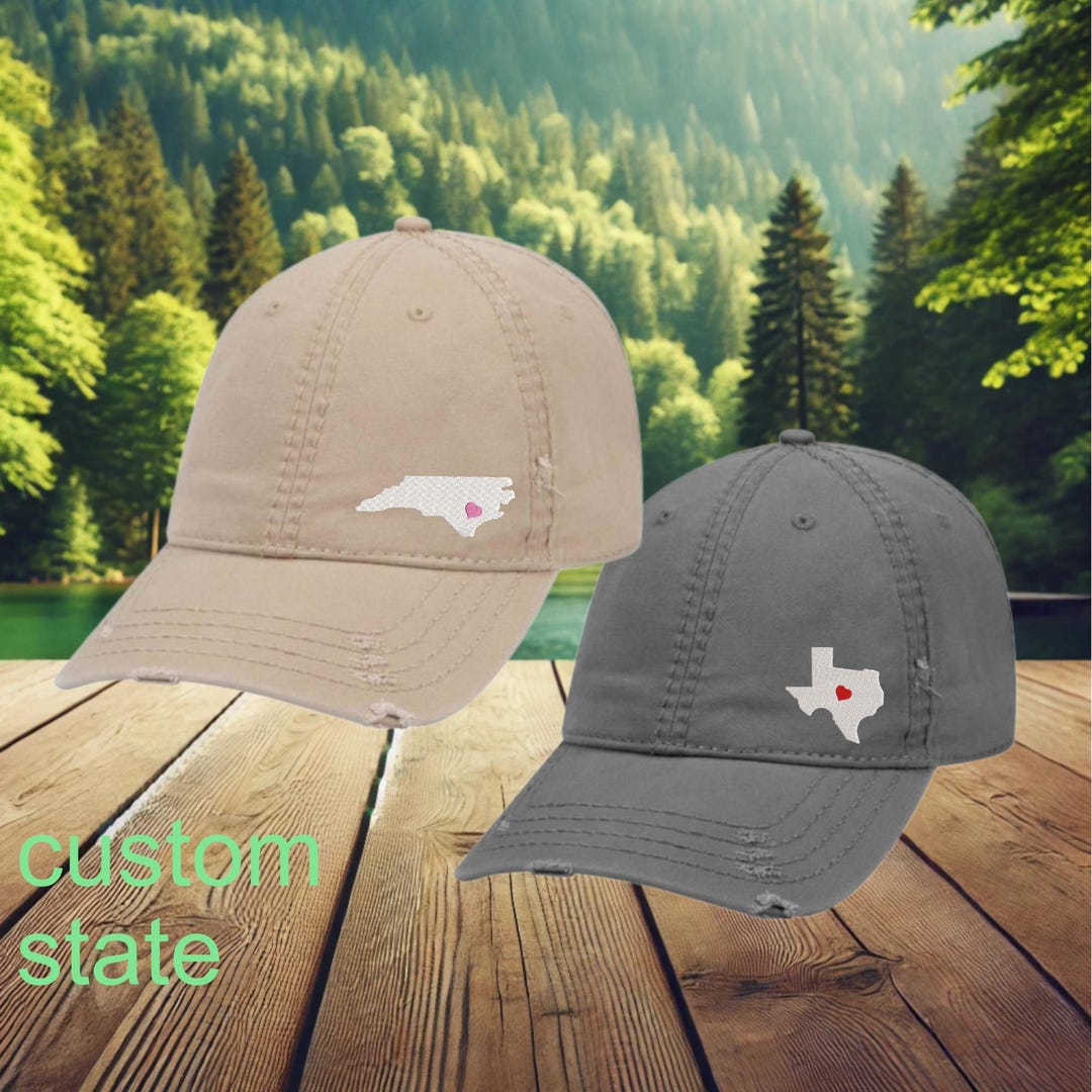 State With Heart Hat, State Cap, State Love Hat, 50 States Hat,texas ...