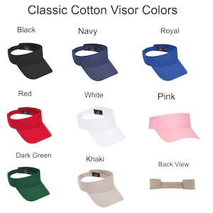 Monogrammed Golf Visor: Embroidered Sports Golf Hat for Men and Women ...