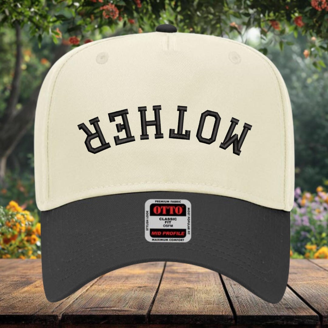Upside Down MOTHER Embroidered Trucker Hat - Novelty Mom Gift - Etsy