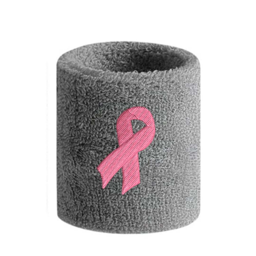 Cancer Ribbon Sweatband, Cancer Fighter Sweatband, Cancer Awareness ...