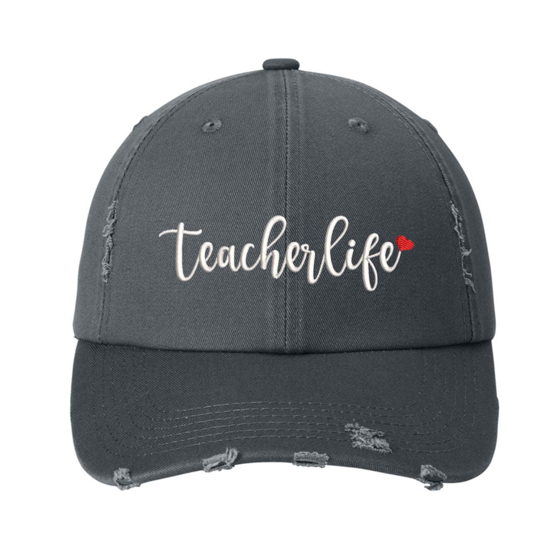 Teacher Life With Heart Hat, Teacher Heart Hat, Teacher Gift, Teacher ...