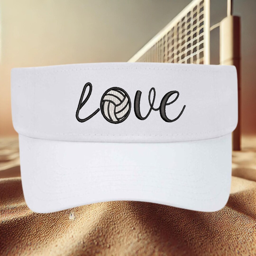 Love Volleyball Visor, Volleyball Hat, Volleyball Gift, Volleyball Life ...