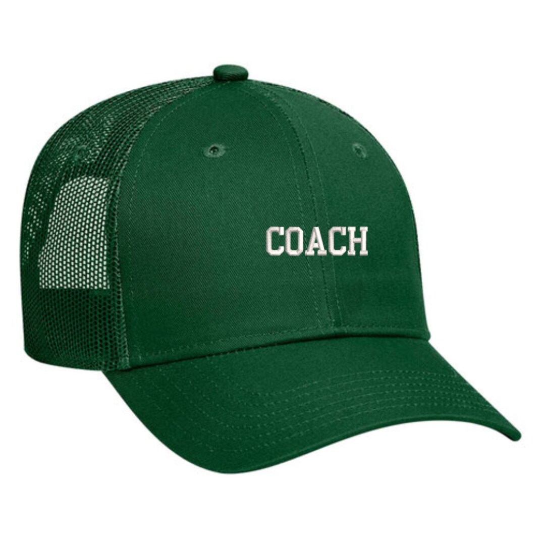 Unisex Black Team Coach Trucker Hat - Etsy