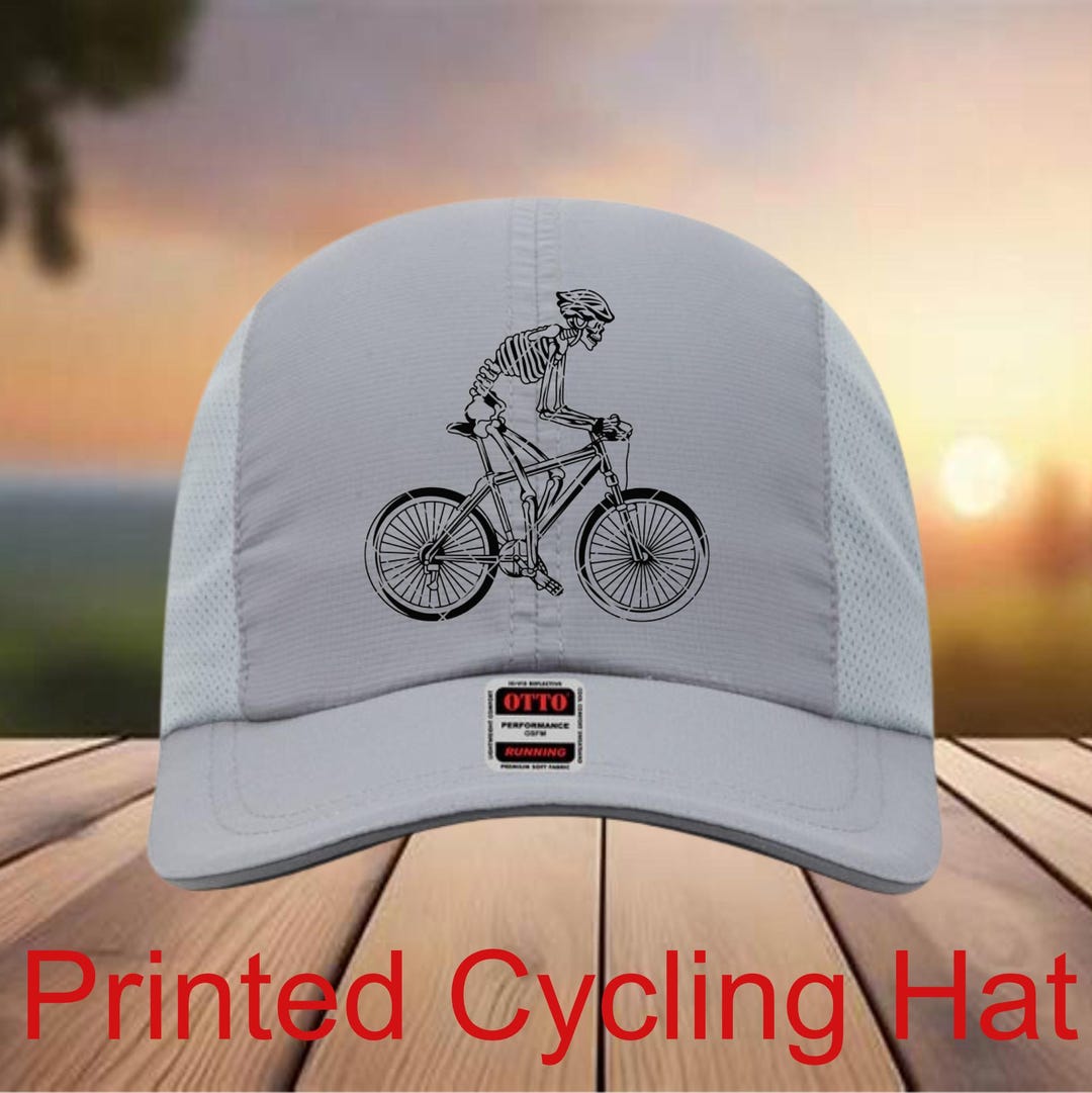 Skeleton Cyclist Hat,skeleton Bike Rider Hat, Funny Cycling Hat ...