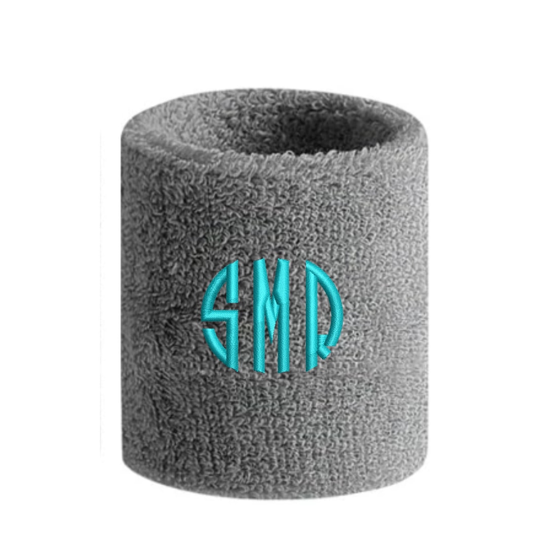 Custom Embroidered Monogram Terry Cloth Wristband(one Piece) - Etsy
