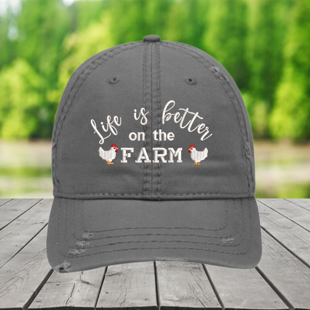 Life is Better on the Farm Hat, Farm Hat, Farm Girl Hat, Farm Life Cap ...
