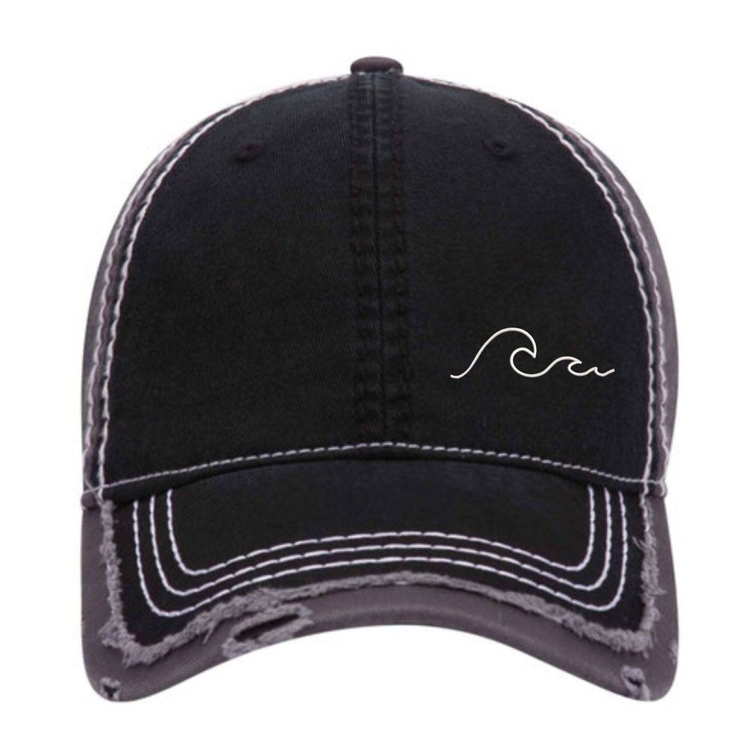 Waves Baseball Cap, Waves Hat, Ocean Waves Hat, Beach Trip Hat,hawaii ...