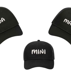 Adult and Kids Matching Hats, Family Matching Outfit, Dad and Son Hats ...