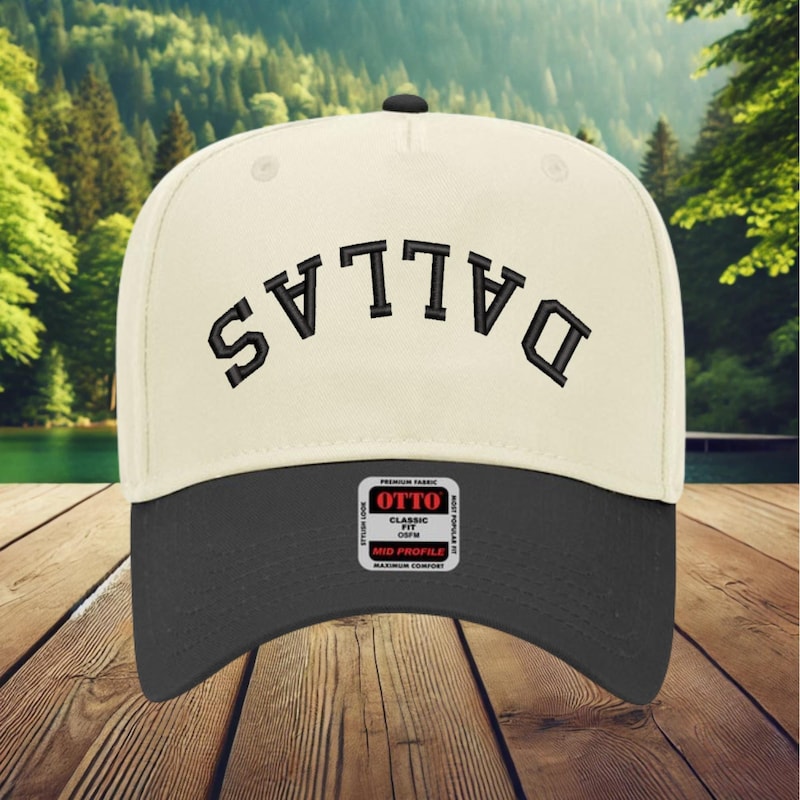 Upside Down Text Hat - Etsy