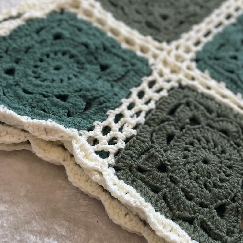 Willow Granny Square Crochet Blanket Pattern - Beginner Friendly (PDF ...