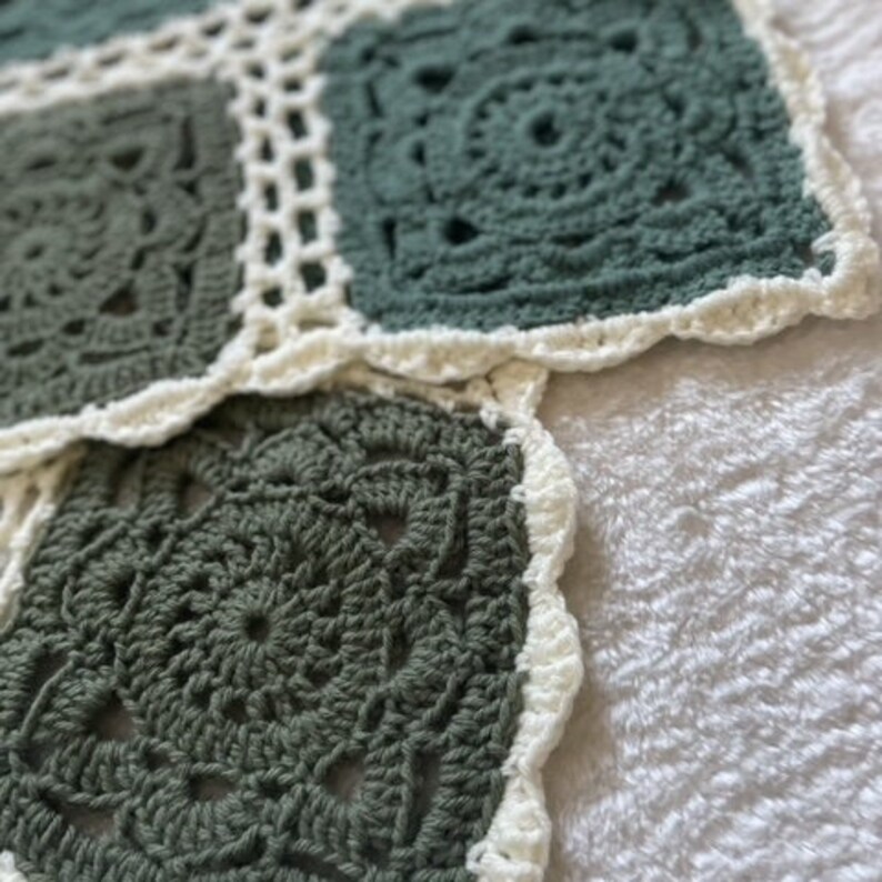 Willow Granny Square Crochet Blanket Pattern - Beginner Friendly (PDF ...