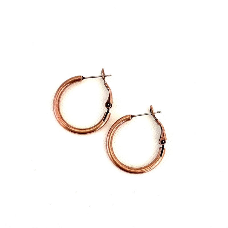 Copper Hoop Earrings - Etsy