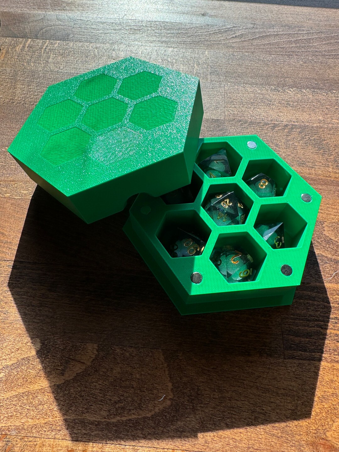Hexagon Dice Vault Box for 7 Dice Tabletop Gaming Rpgs - Etsy