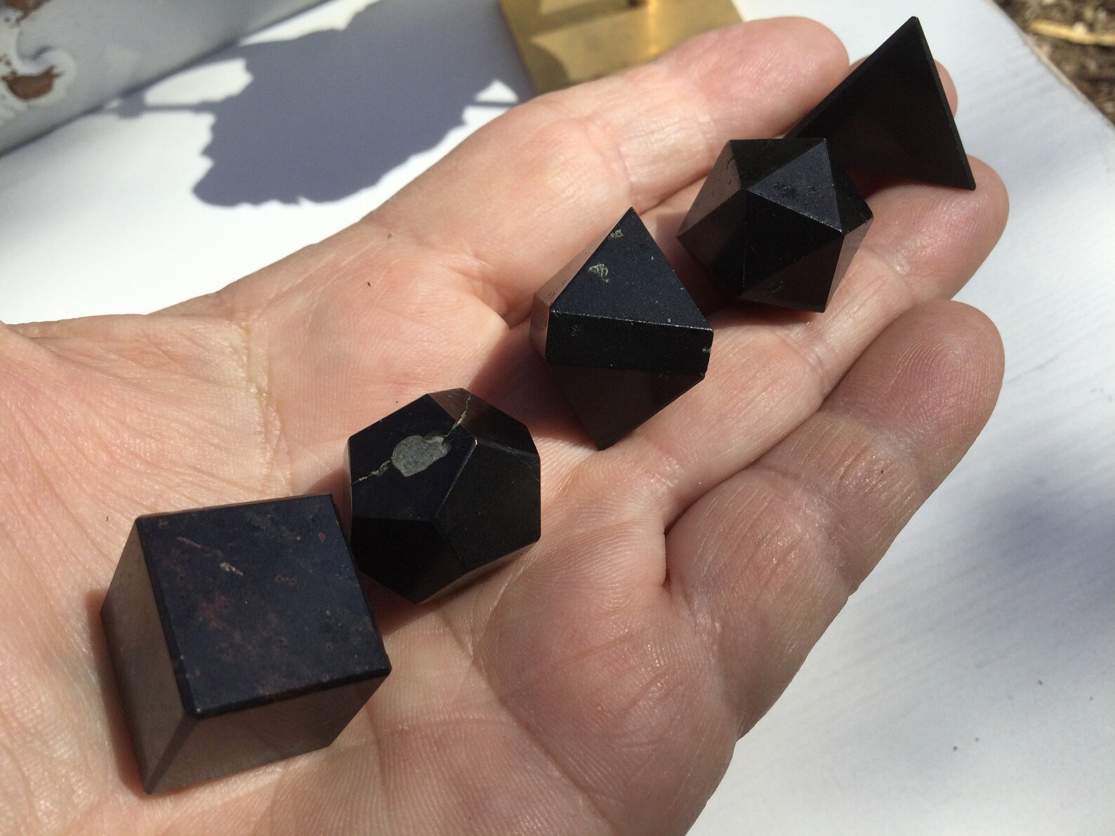 Shungite Sacred Geometry Stone Set on Selenite plate. Platonic | Etsy Shungite Sacred Geometry Stone Set on Selenite plate. Platonic | Etsy
