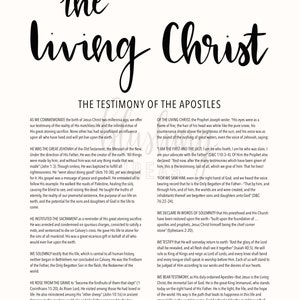 The Living Christ Print, Instant Download, LDS Print - Etsy