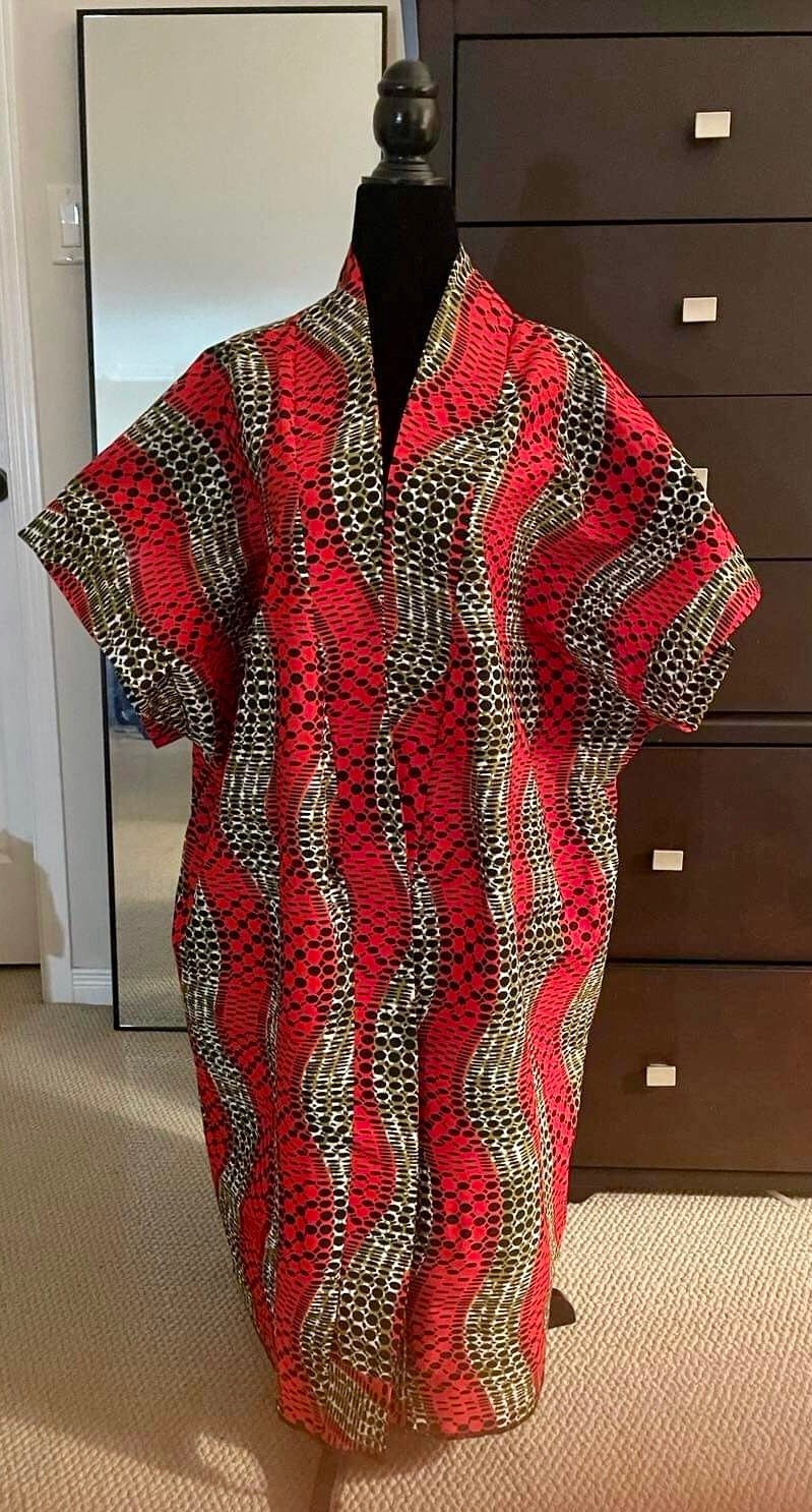Oversized African Kimono/ African Dress/ African Print Duster/ African ...