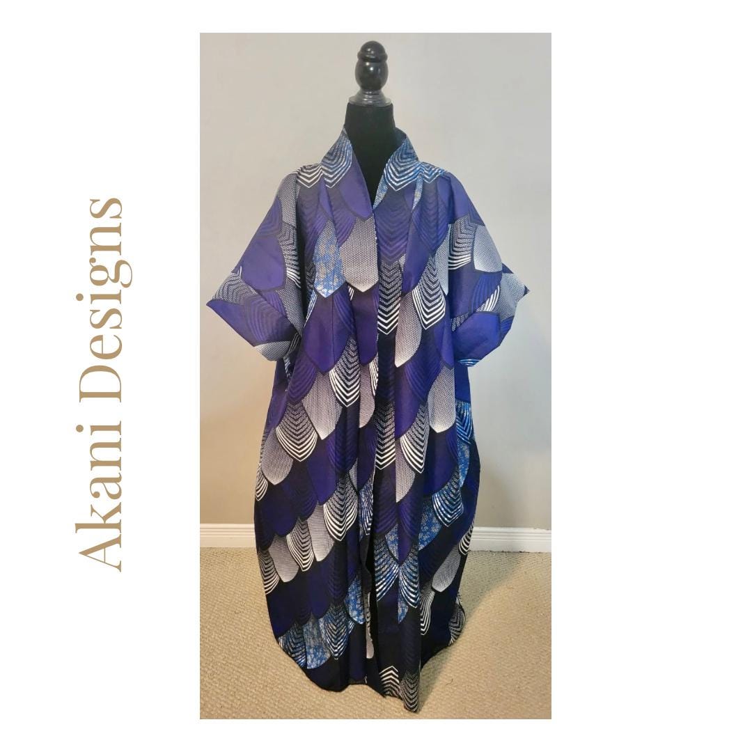 Oversized African Kimono/ African Dress/ African Print Duster/ African ...
